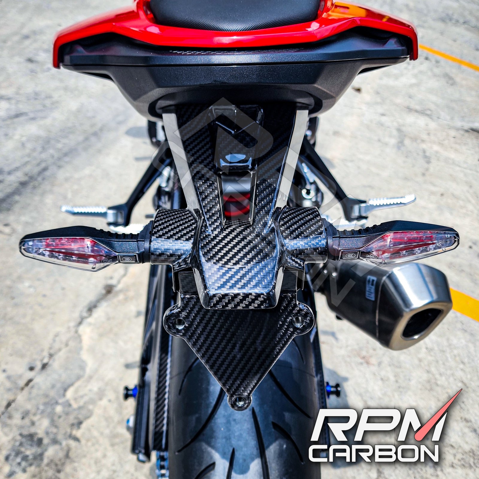 BMW S1000RR S1000R Carbon Fiber Registration License Plate Holder