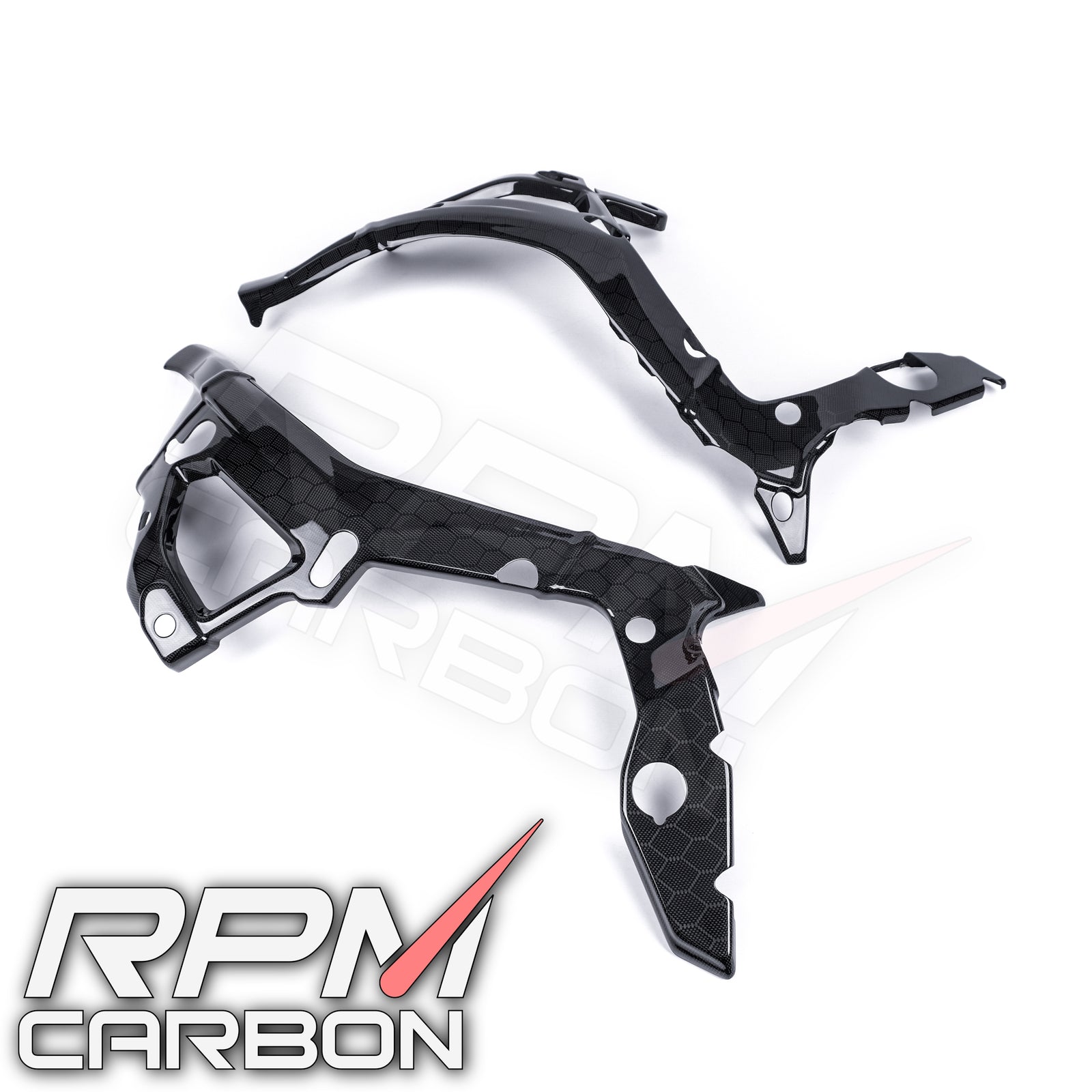 BMW S1000RR 2020 Frame Covers Protectors in Carbon Fiber