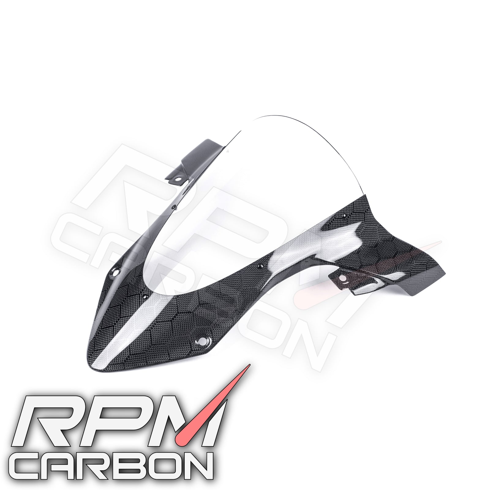BMW S1000RR 2019 2020 Windshield Carbon - Clear Glass