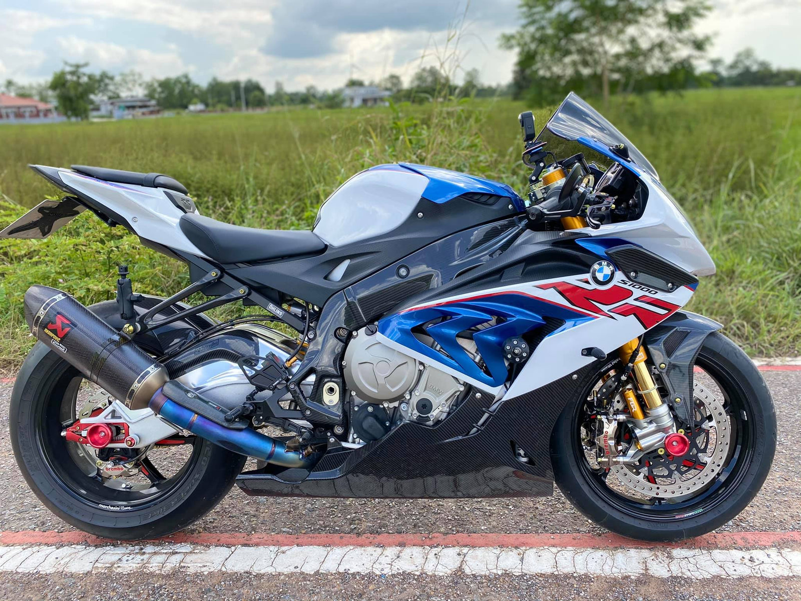 BMW S1000RR S1000R Carbon Fiber Frame Covers Protection