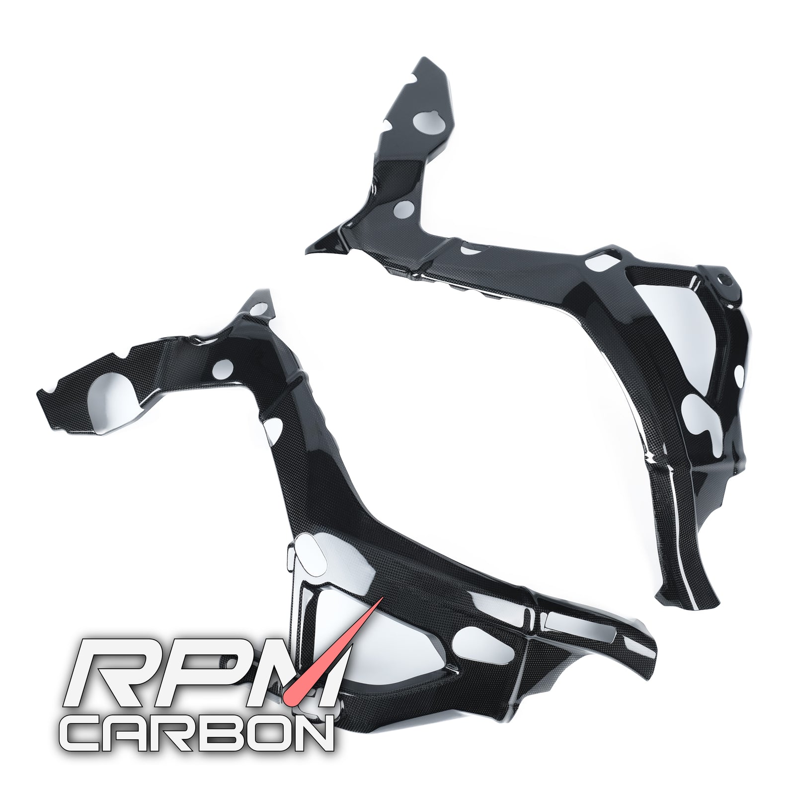 BMW S1000RR 2020 Frame Covers Protectors in Carbon Fiber