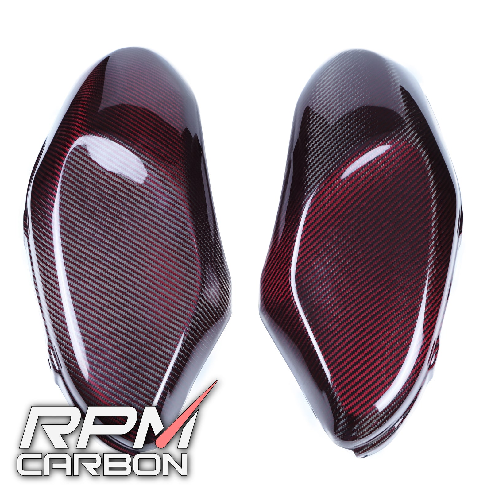 Red Carbon Fiber Side Tank Covers for Yamaha XSR900