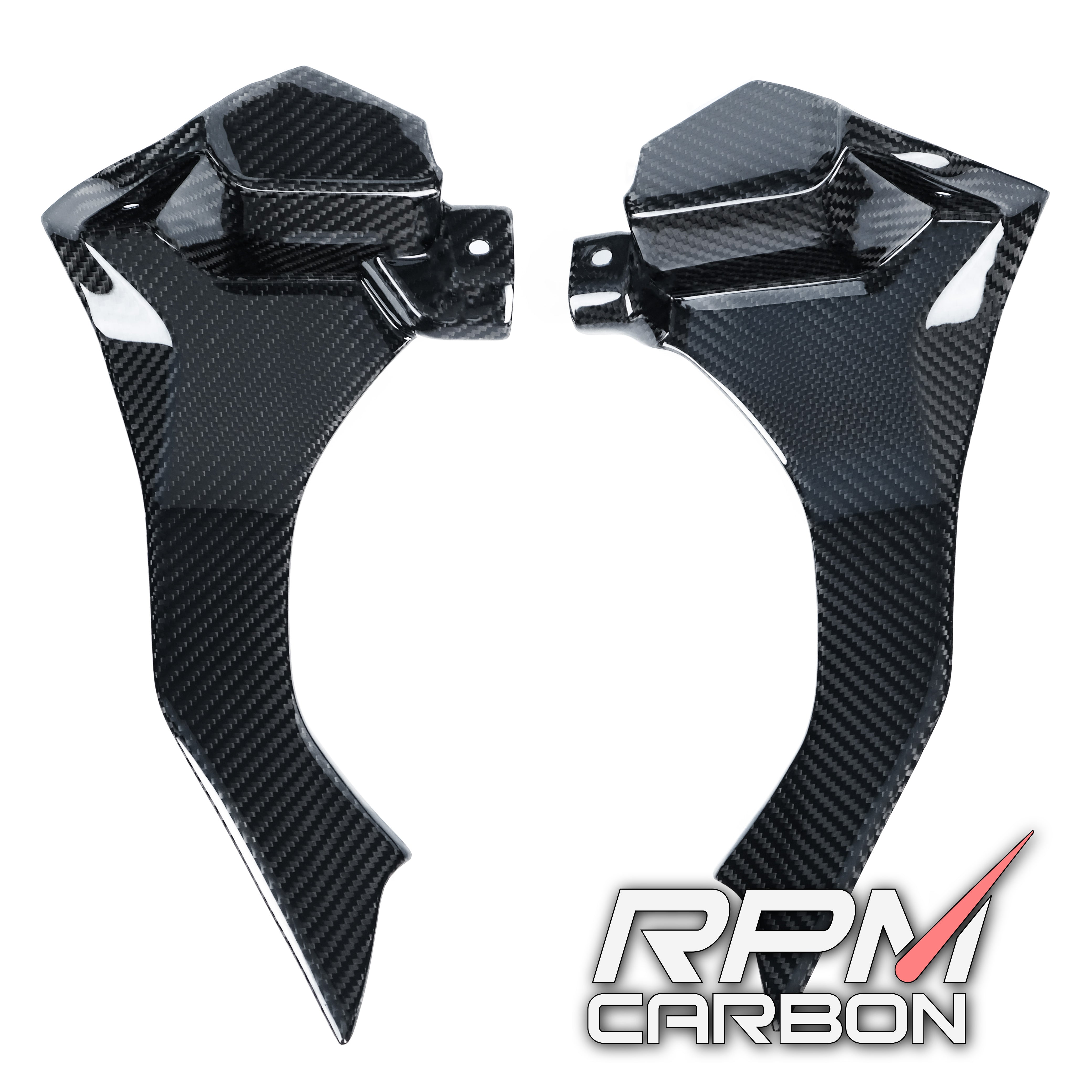 Yamaha R1 Dashboard Side Panels in Carbon Fiber