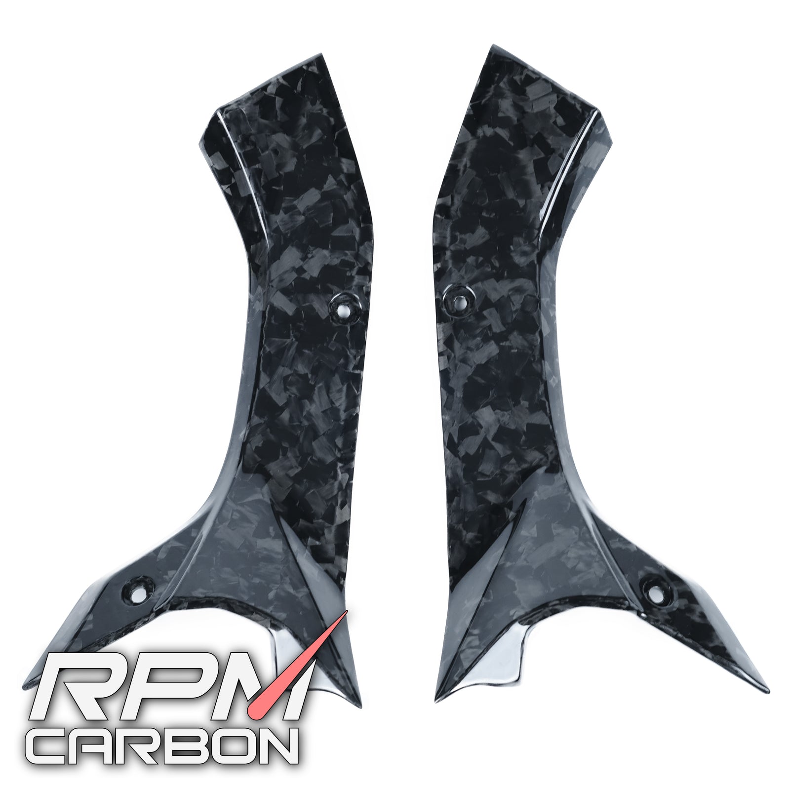 Yamaha R6 Carbon Fiber Dash Panel Side Covers